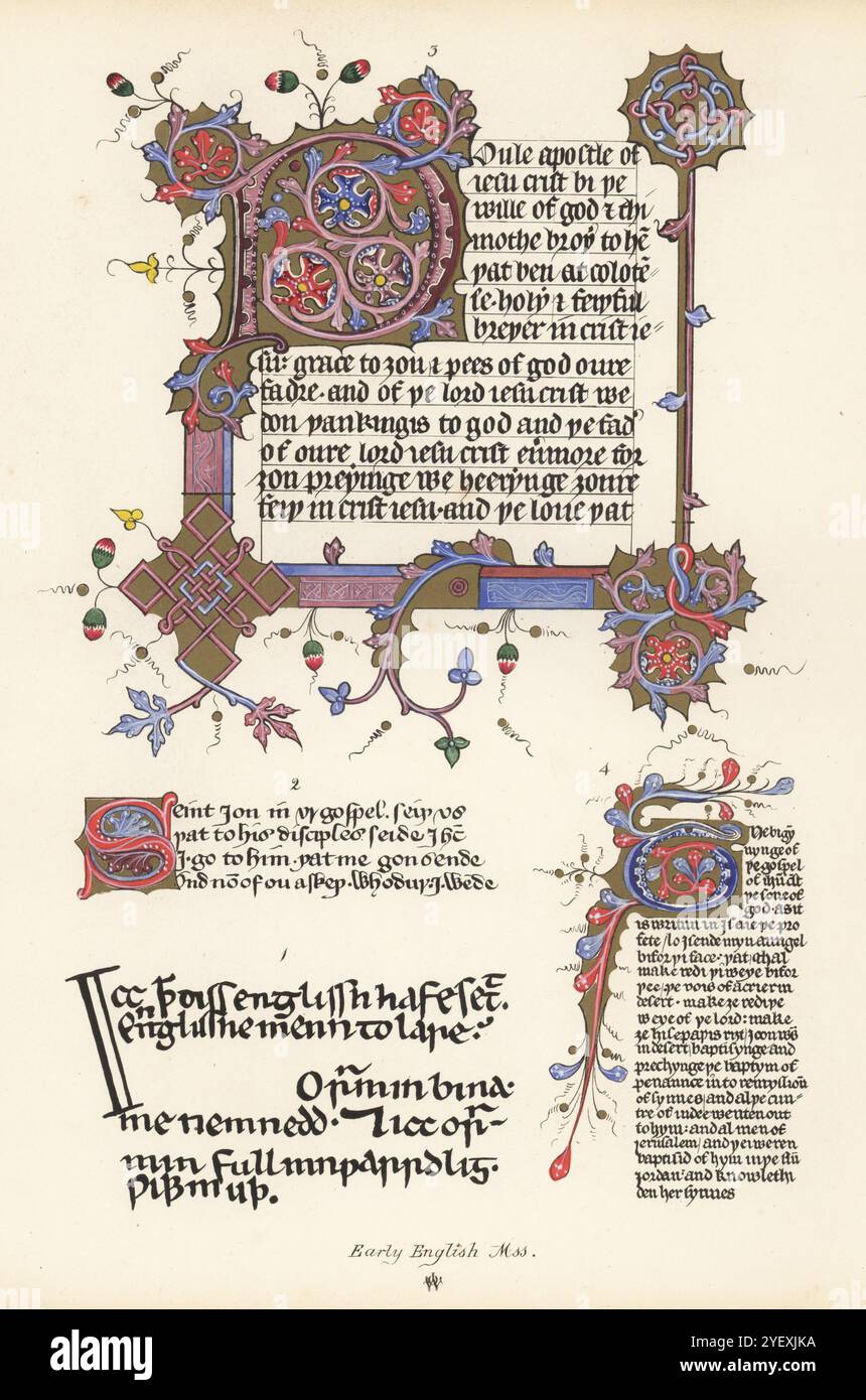 Early english biblical manuscripts hi-res stock photography and images ...