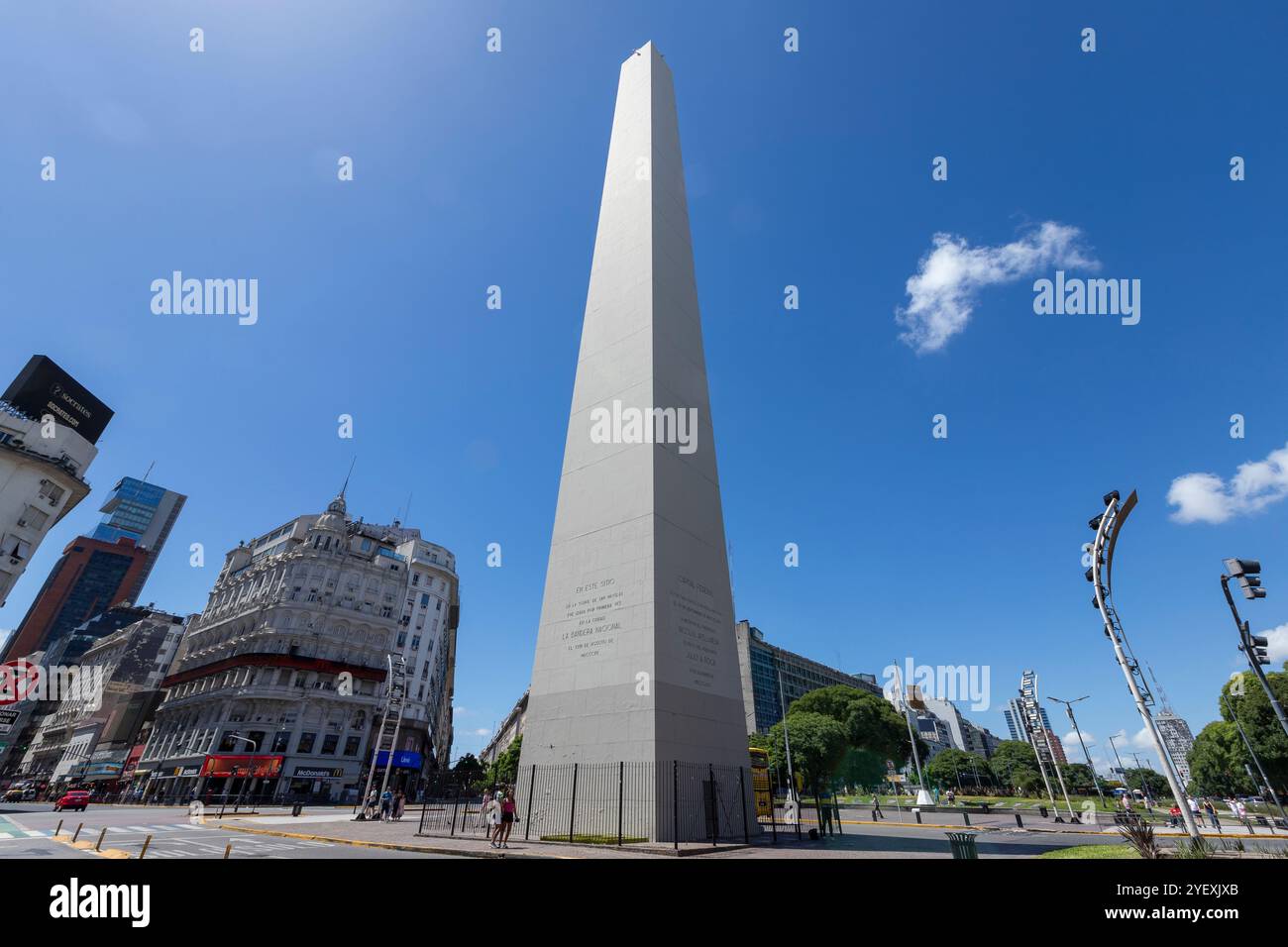 Buenos Aires, Argentina - jan 27th 2024: - Obelisk of Buenos Aires (El ...