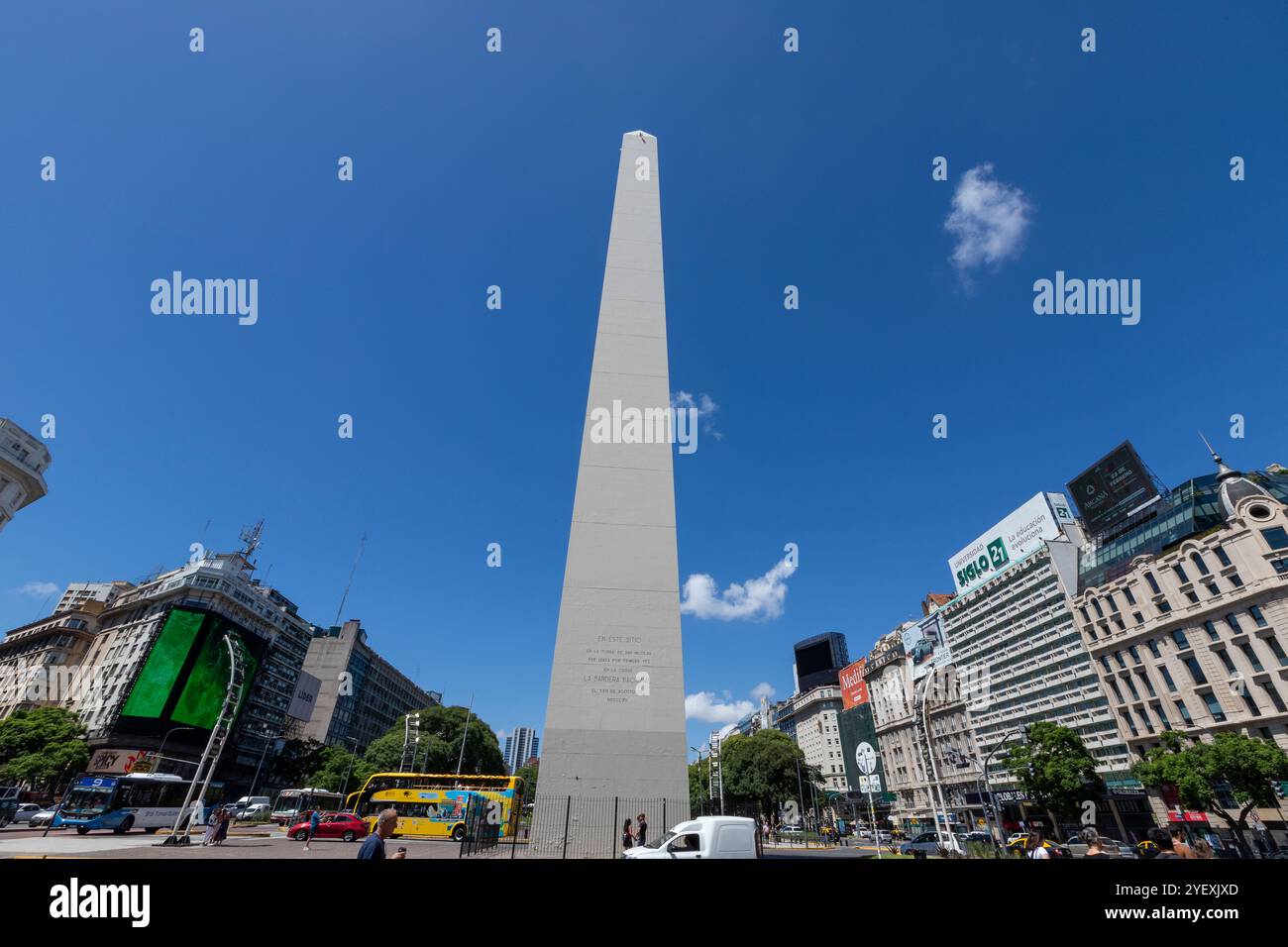 Buenos Aires, Argentina - jan 27th 2024: - Obelisk of Buenos Aires (El ...