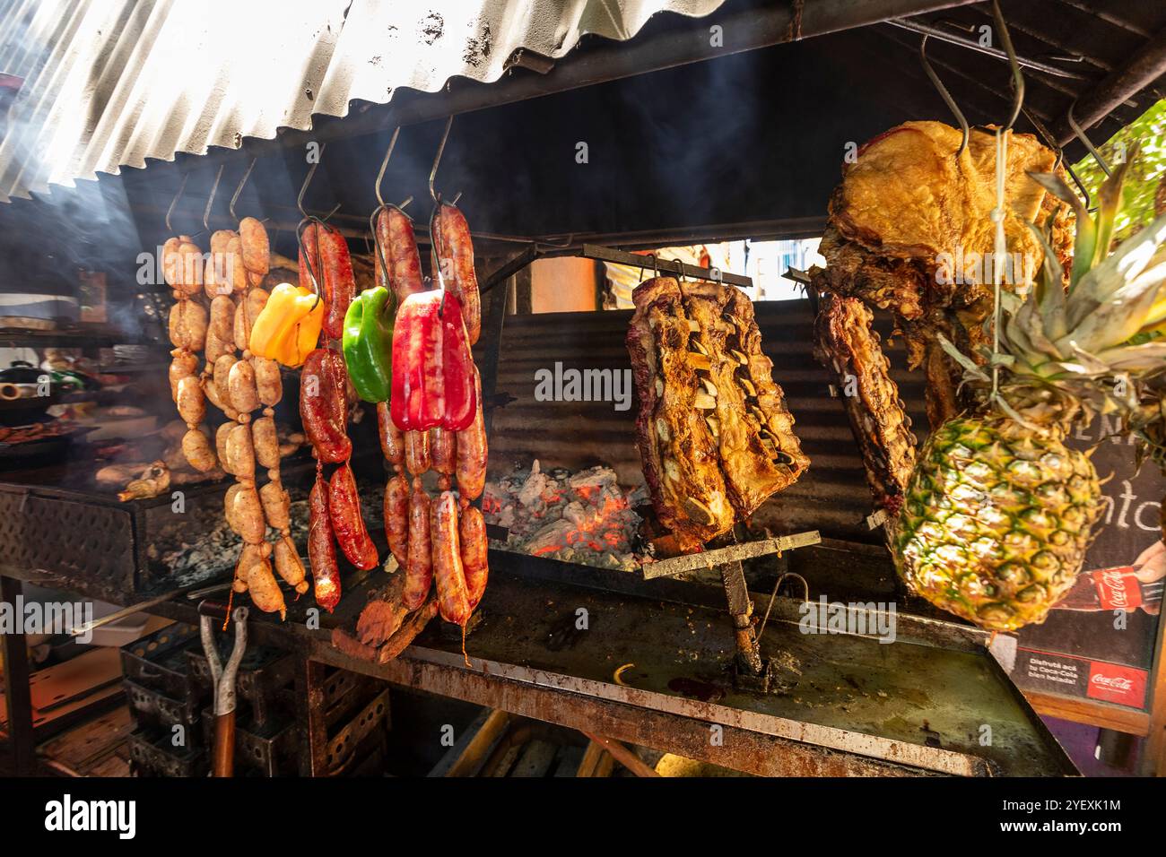 Typical parillada in a restaurant in La Boca neighbourhood in Buenos ...