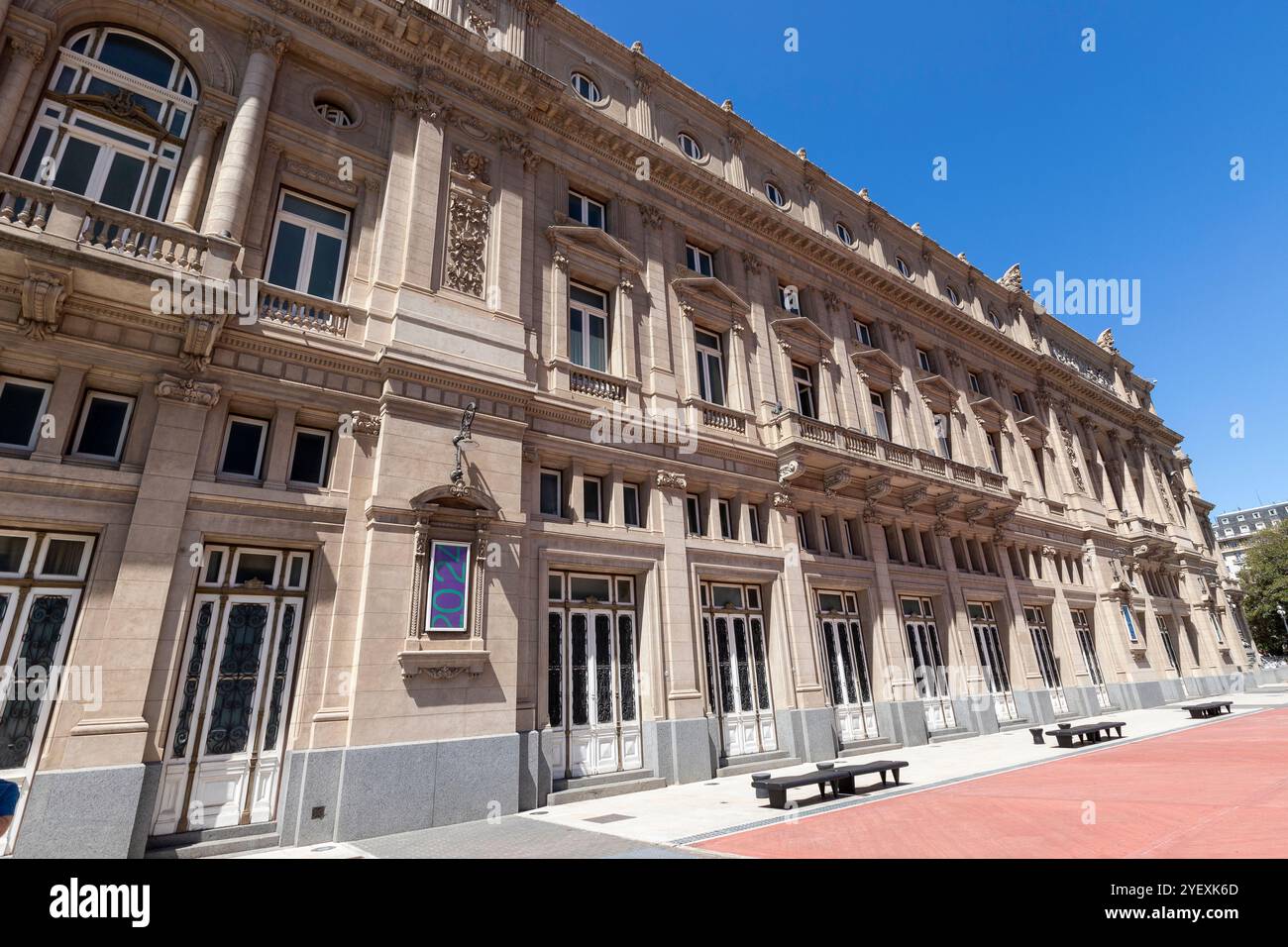 Detail of exterior of Theater Colon, famous landmark of Buenos Aires ...