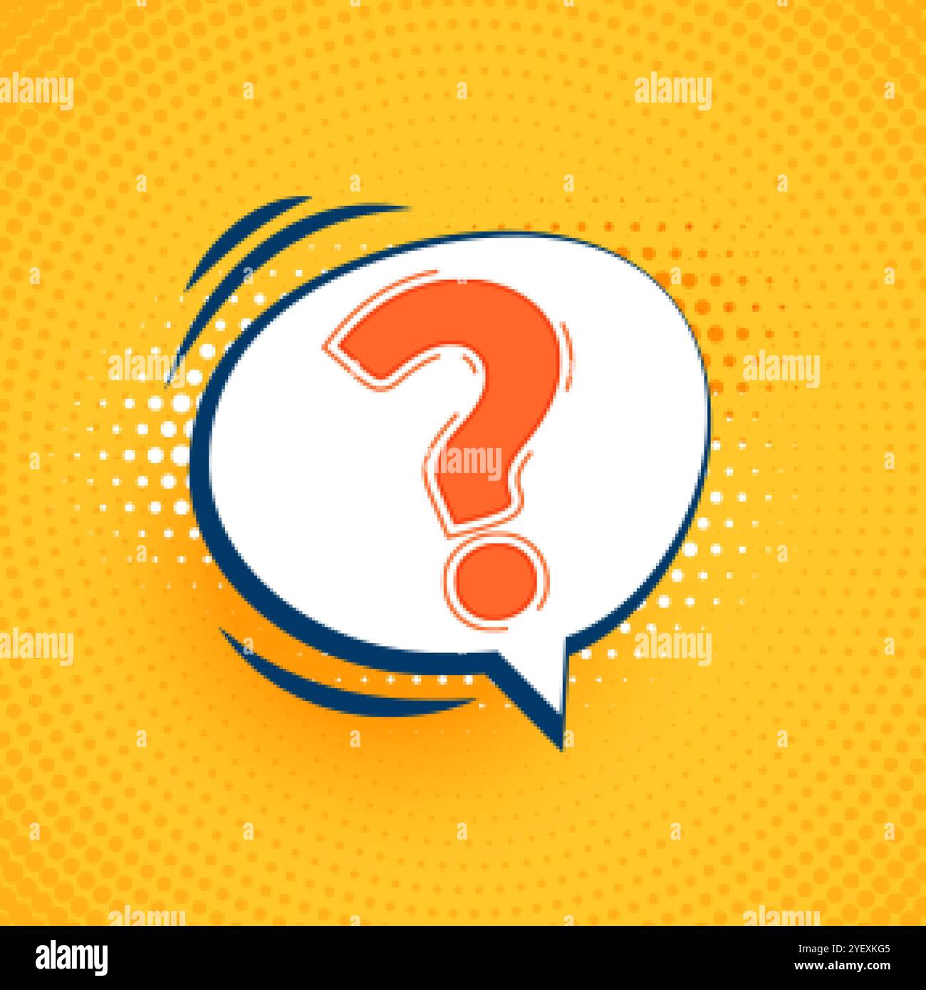 Comic style question mark hi-res stock photography and images - Alamy
