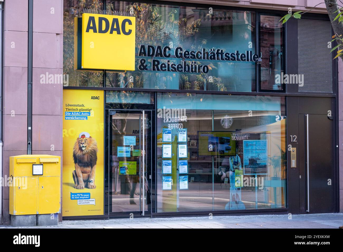 Frankfurt Germany - October 26, 2024: The office of the ADAC automobile ...