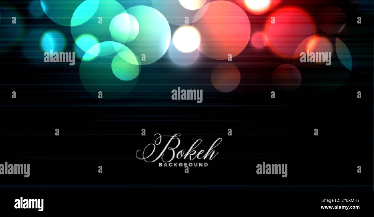 Abstract bokeh lights colorful Stock Vector Images - Alamy