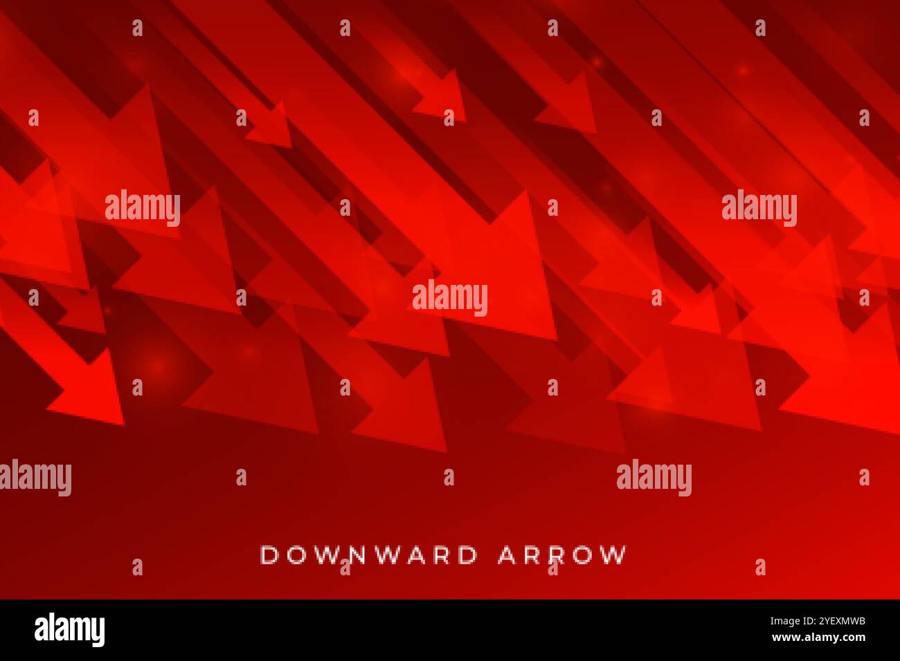Economy chart downward arrow Stock Vector Images - Alamy