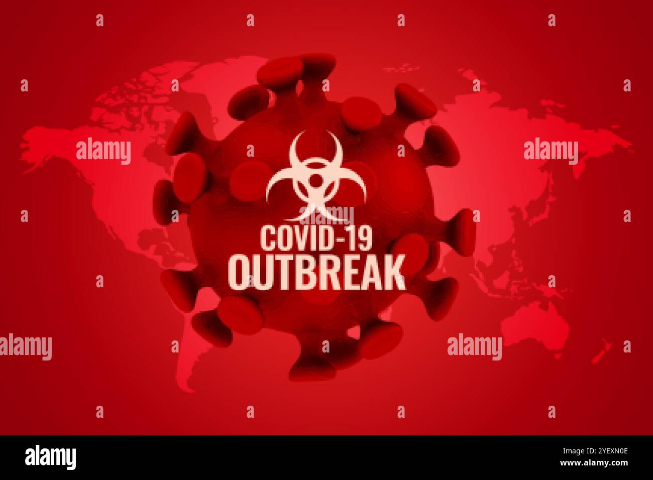 covid19 outbreak background in red color scheme Stock Vector Image ...