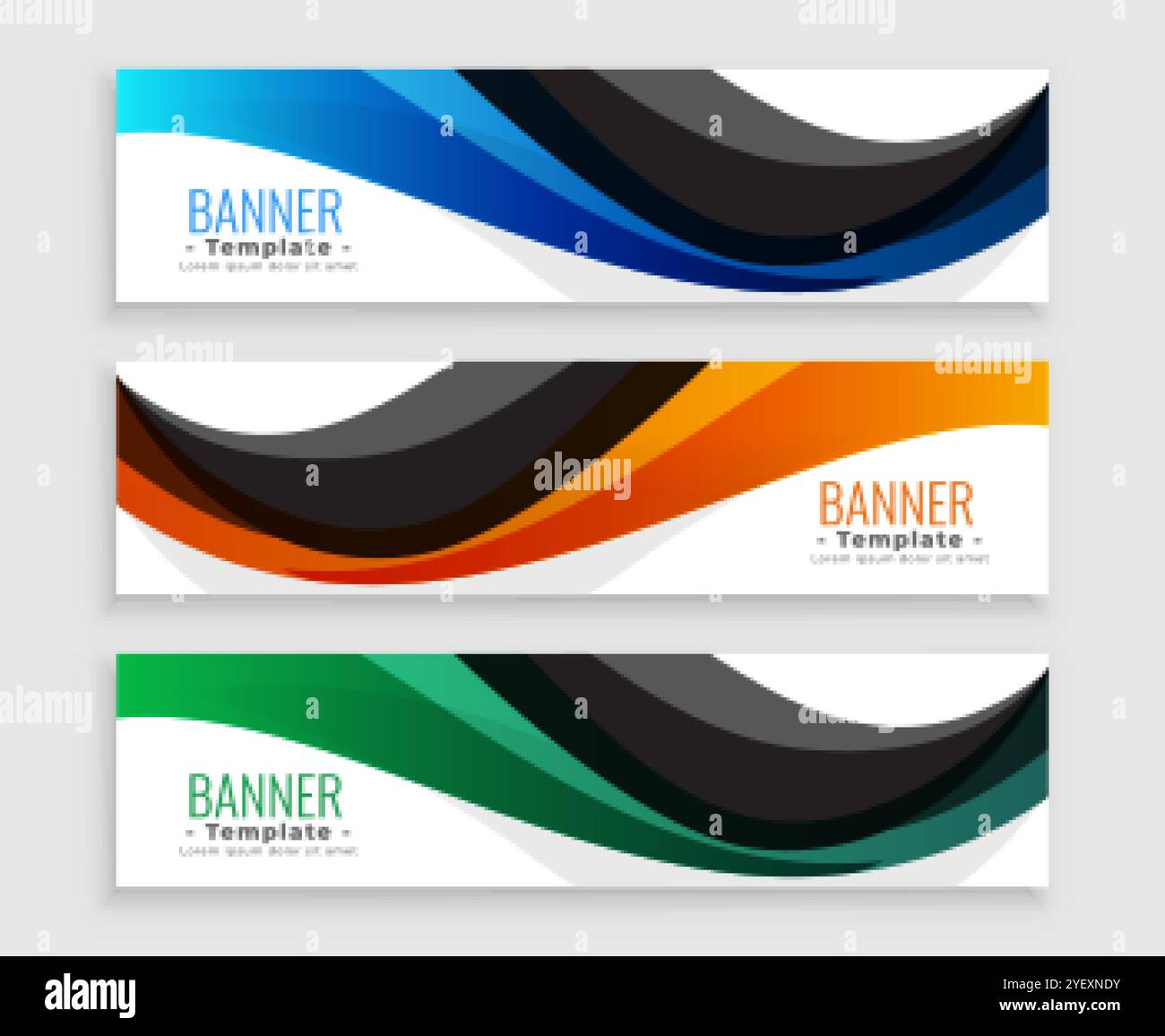 Abstract wave web banners hi-res stock photography and images - Alamy