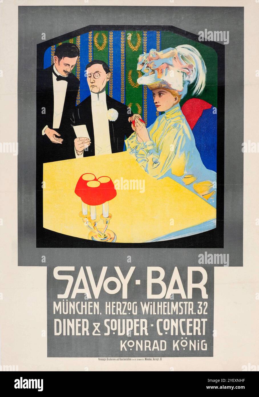 Vintage bar advertising poster hi-res stock photography and images - Alamy
