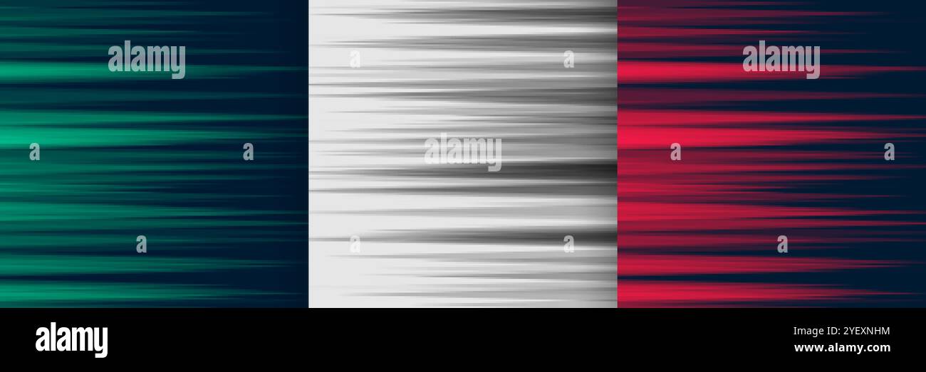 set of horizontal speed lines background in three colors Stock Vector ...