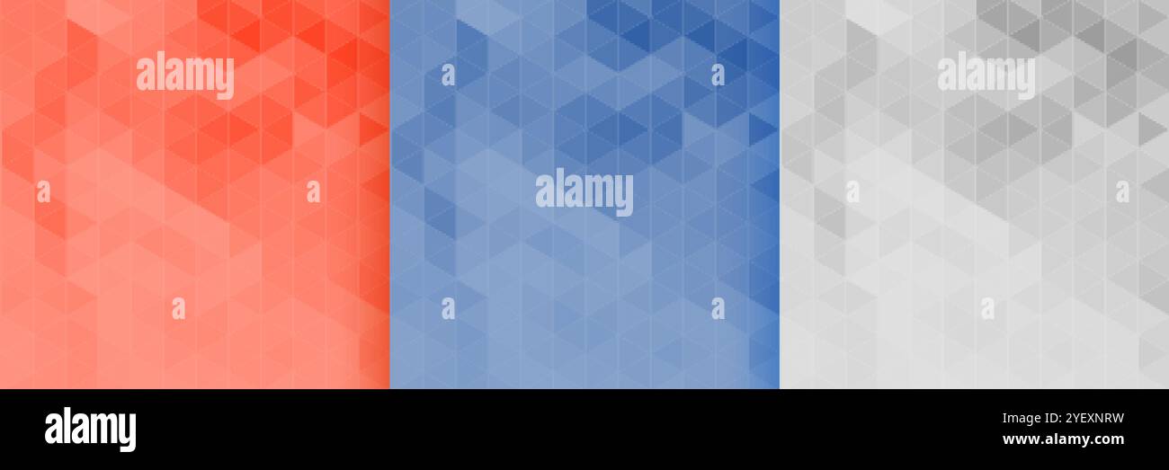 set of three triangles pattern background design Stock Vector Image ...