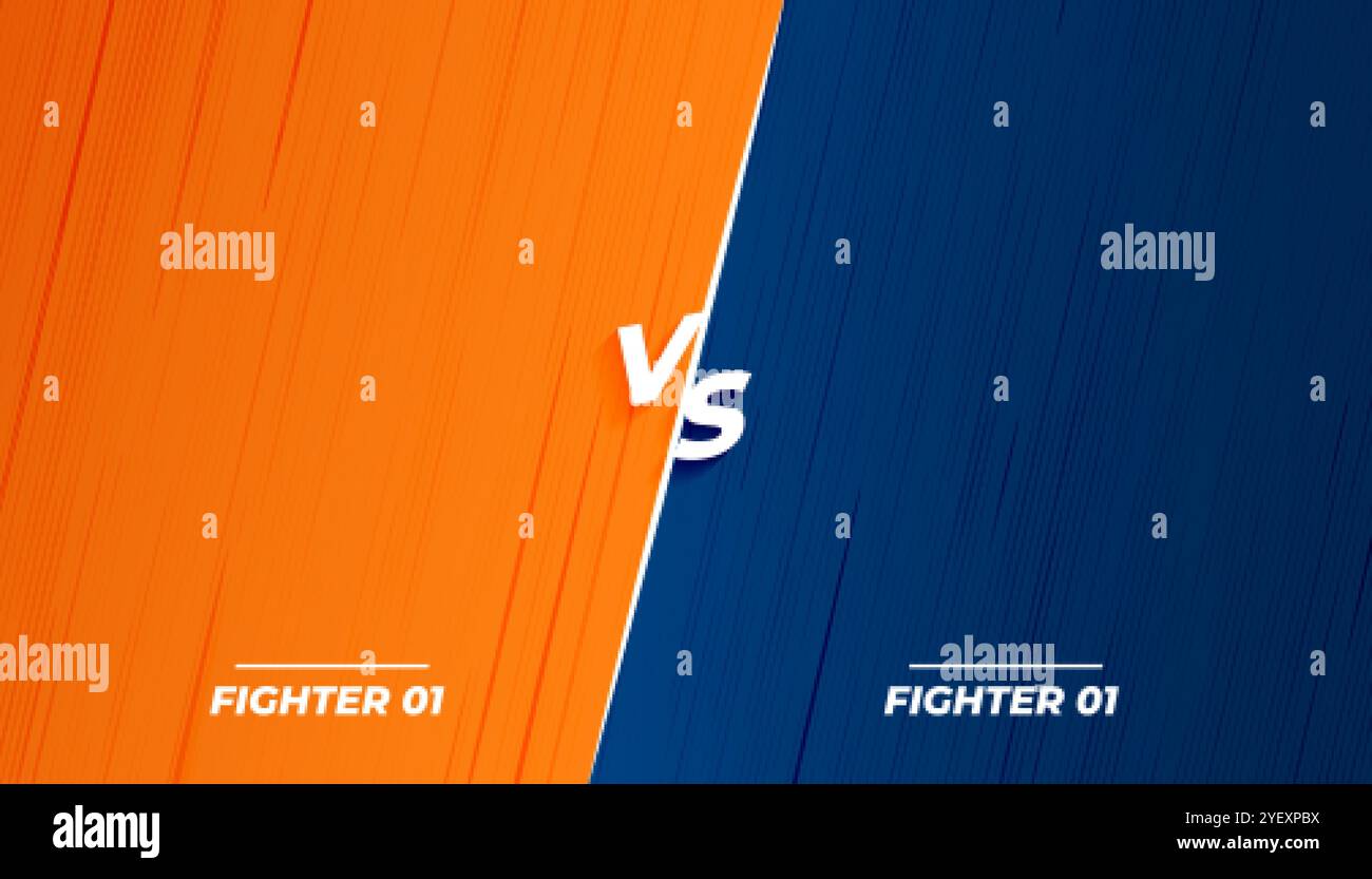 versus vs fight battle background screen design Stock Vector Image ...
