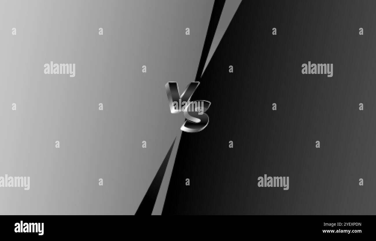 gray and black versus vs challenge banner Stock Vector Image & Art - Alamy