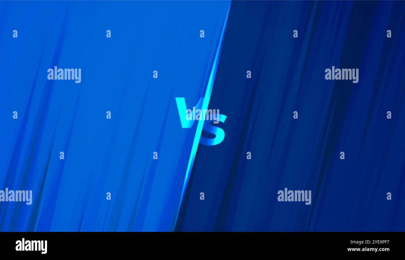 blue versus vs banner for competition and challenge Stock Vector Image ...