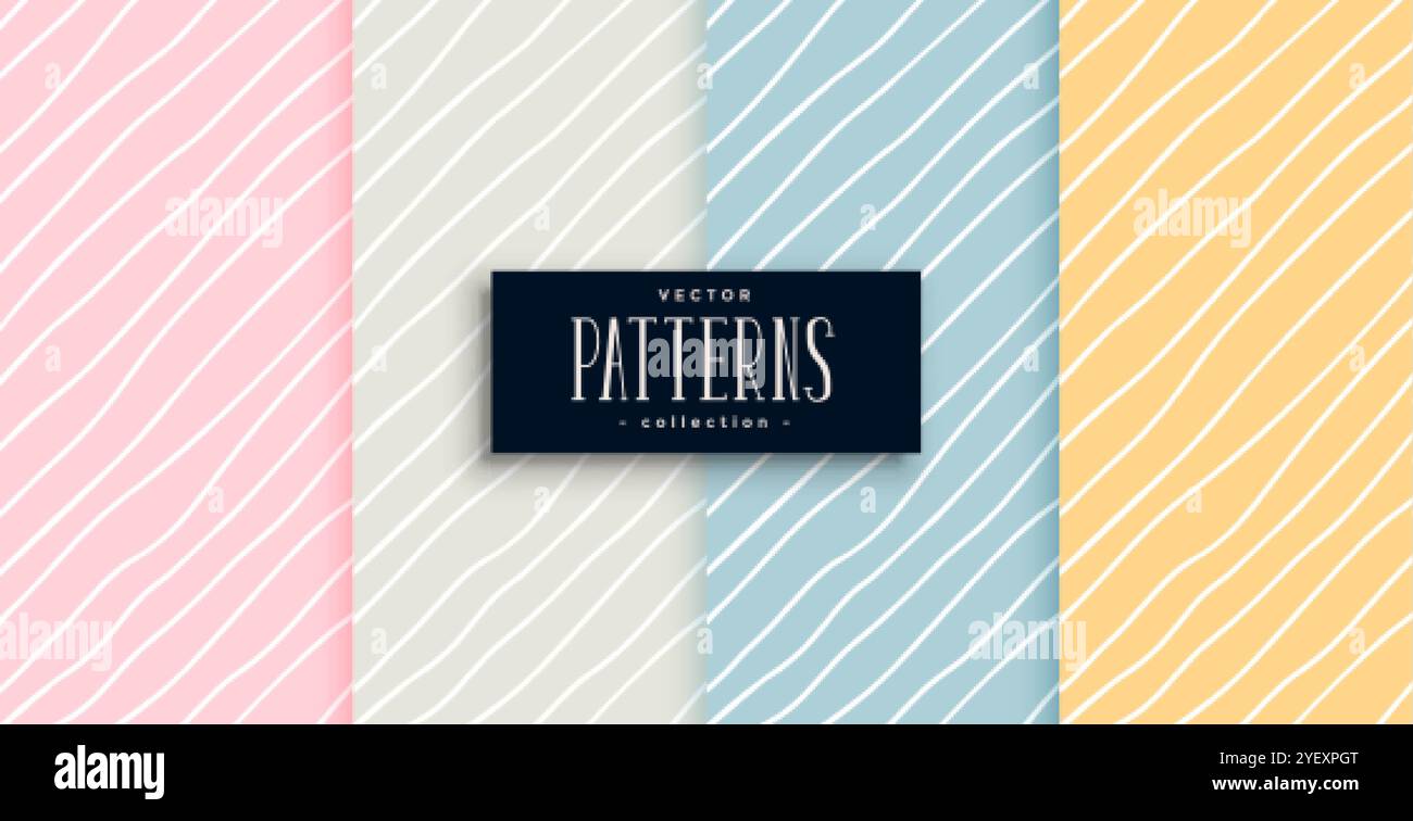 Hand drawn four card Stock Vector Images - Alamy