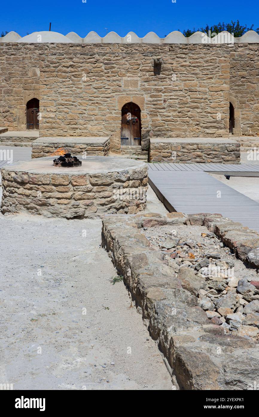 The 17th century Atashgah Zoroastrian Fire Temple in Surakhany (Baku ...