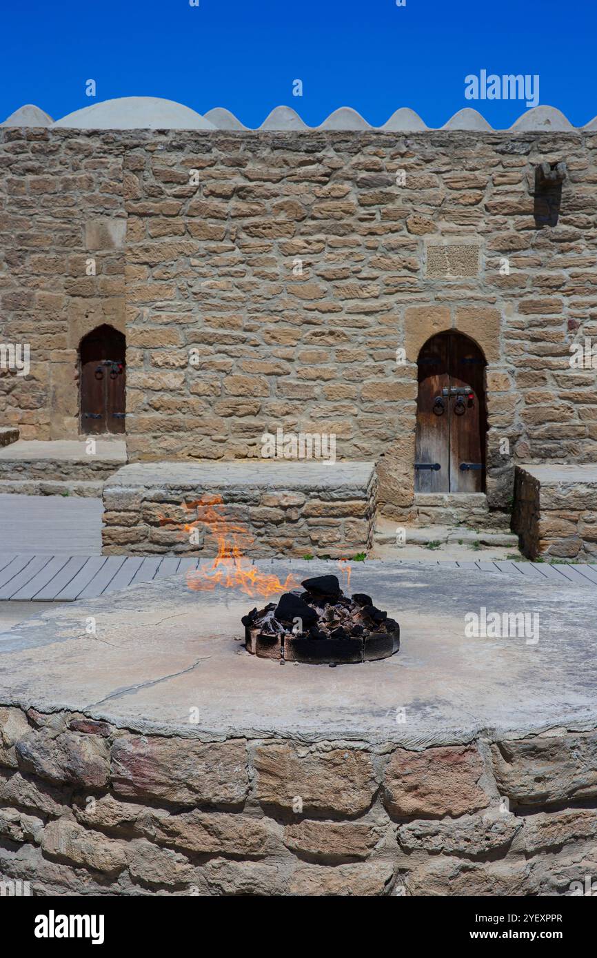 The 17th century Atashgah Zoroastrian Fire Temple in Surakhany (Baku ...