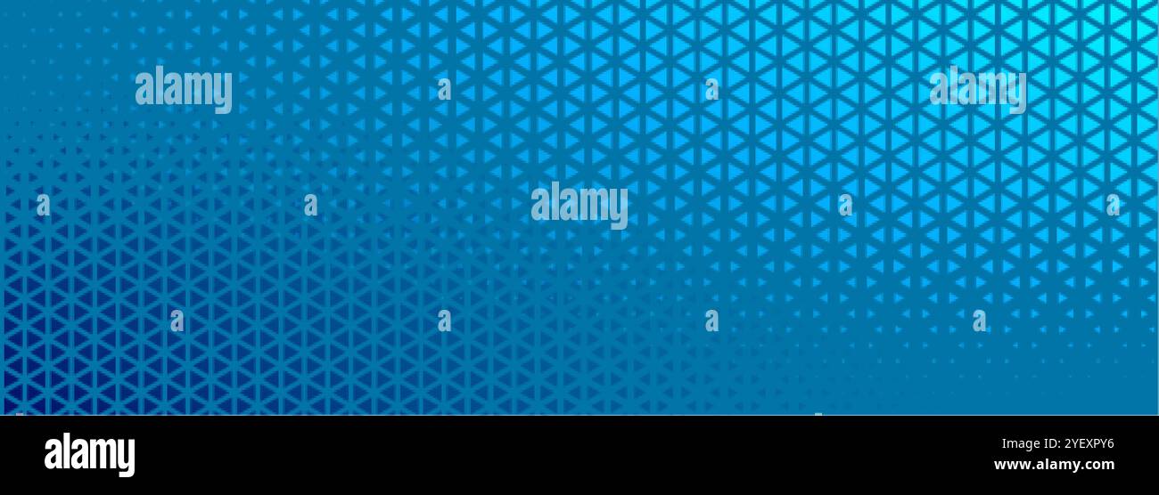 blue halftone banner with triangle shapes design Stock Vector Image ...