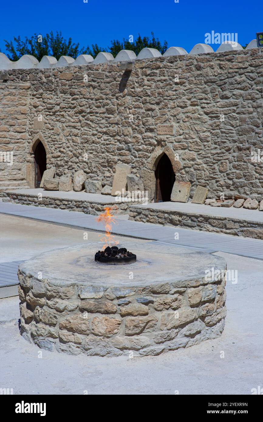 The 17th century Atashgah Zoroastrian Fire Temple in Surakhany (Baku ...
