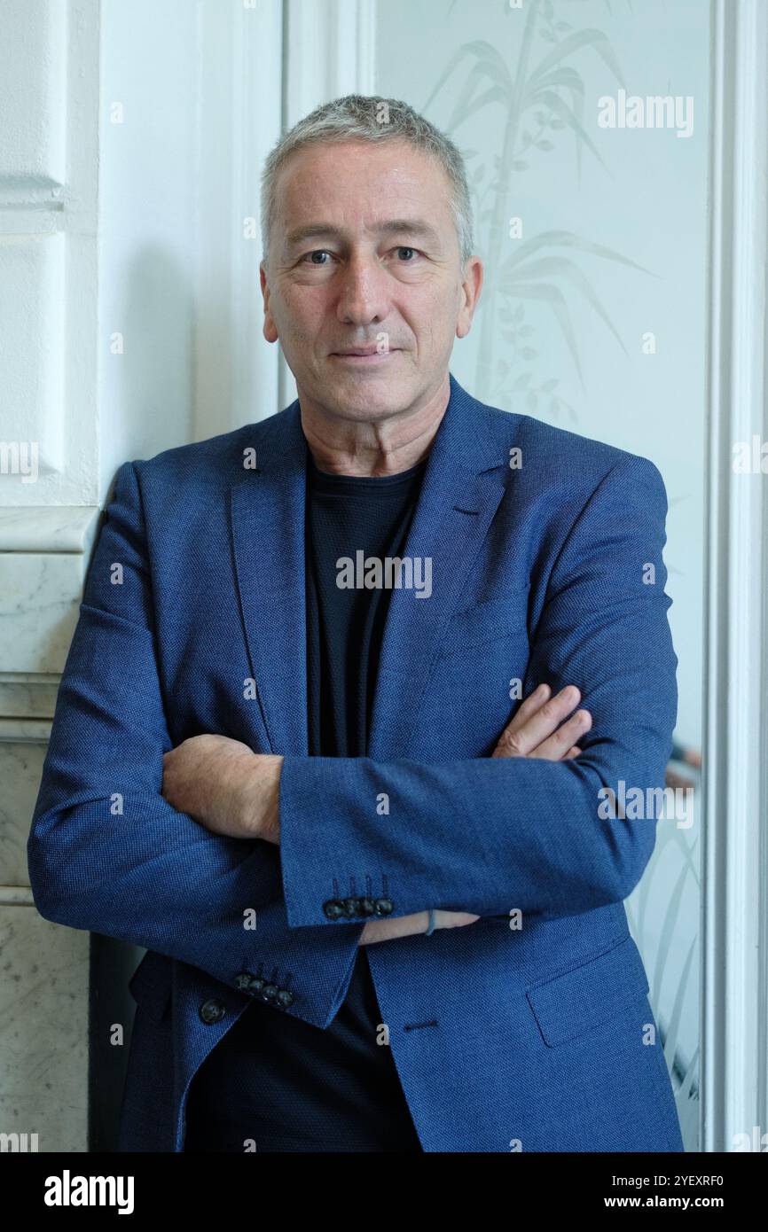 French writer Stephane Allix poses for a photo session during the ...