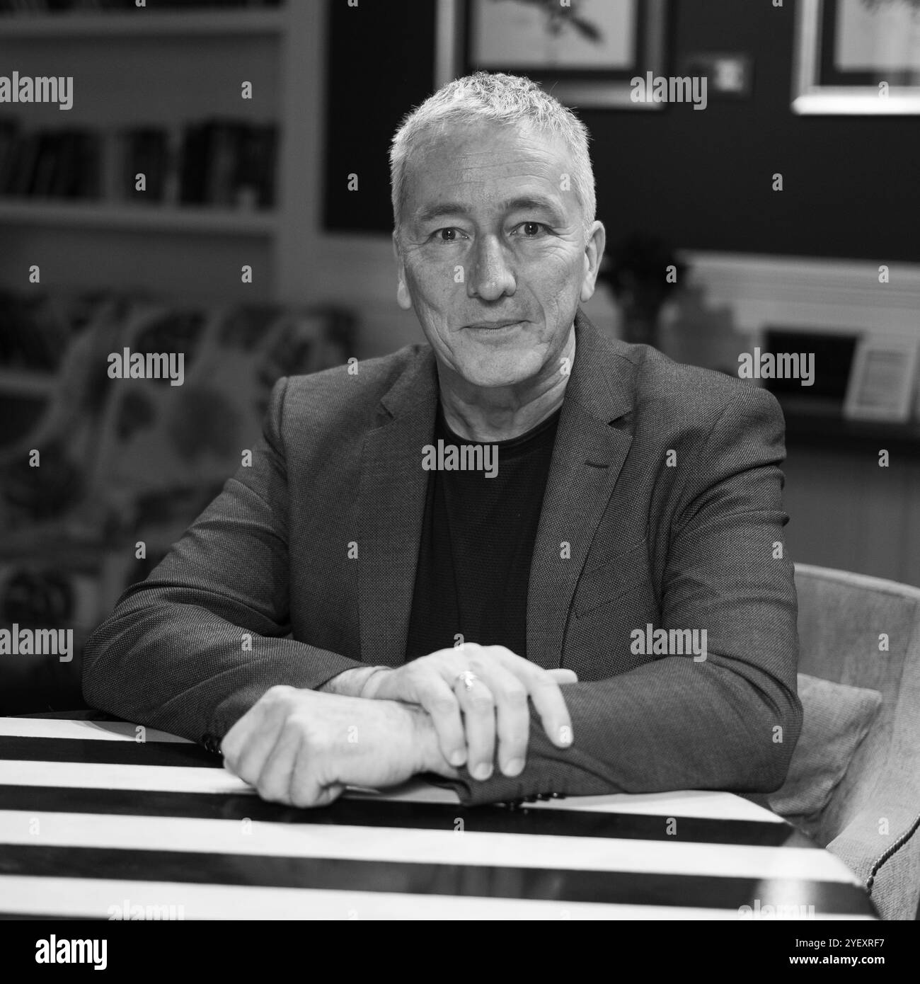 French writer Stephane Allix poses for a photo session during the ...