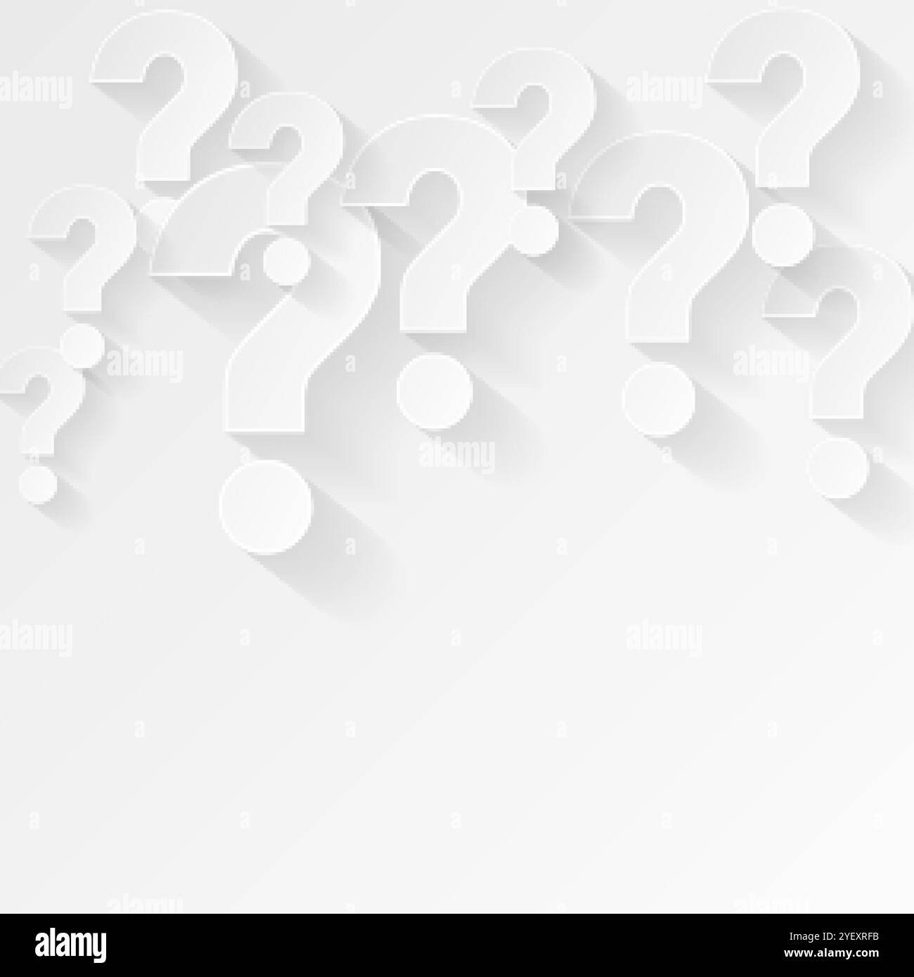 white question mark background in minimal style Stock Vector Image ...