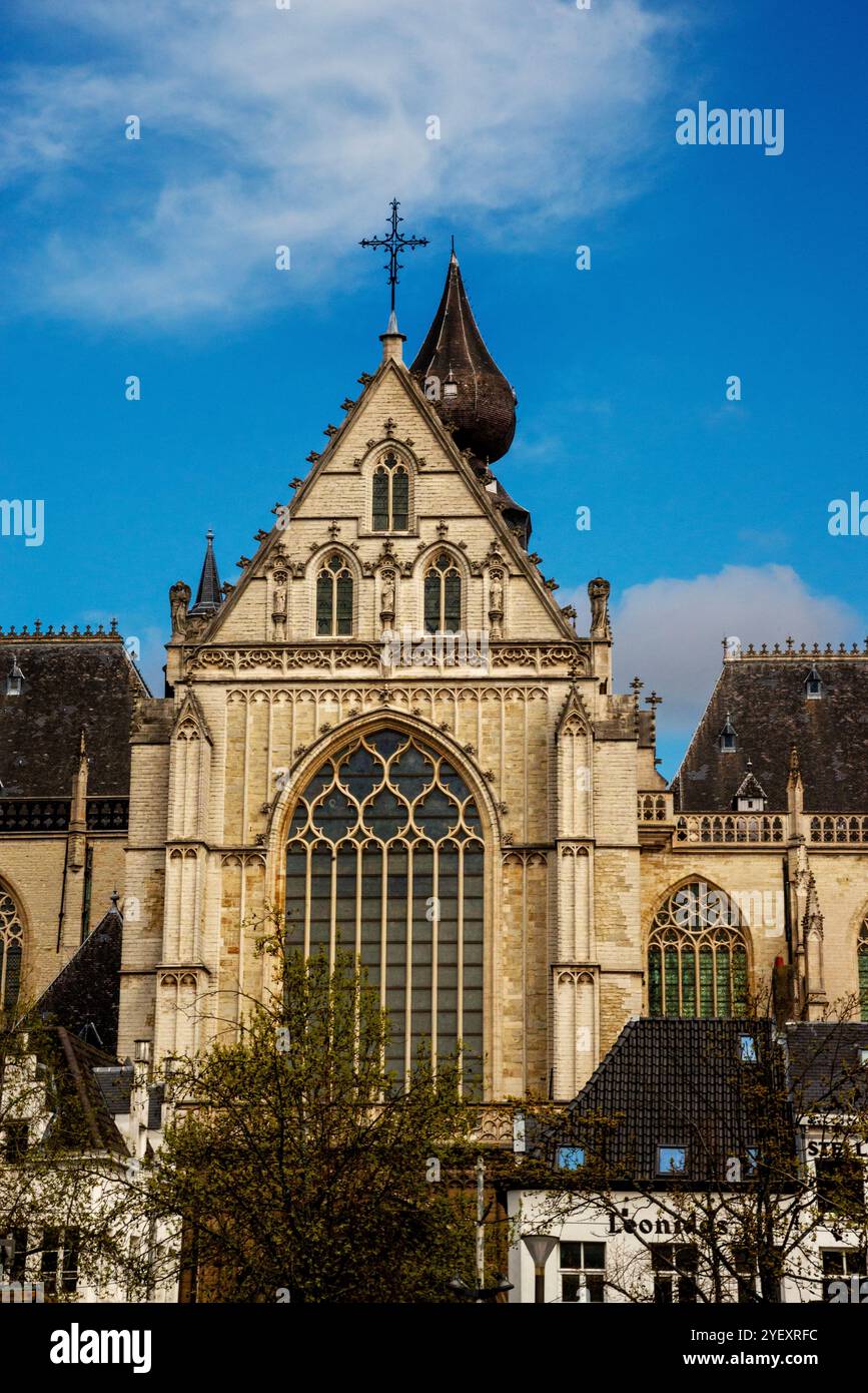 Brabant Gothic Cathedral of Our Lady in Antwerp, Belgium Stock Photo ...