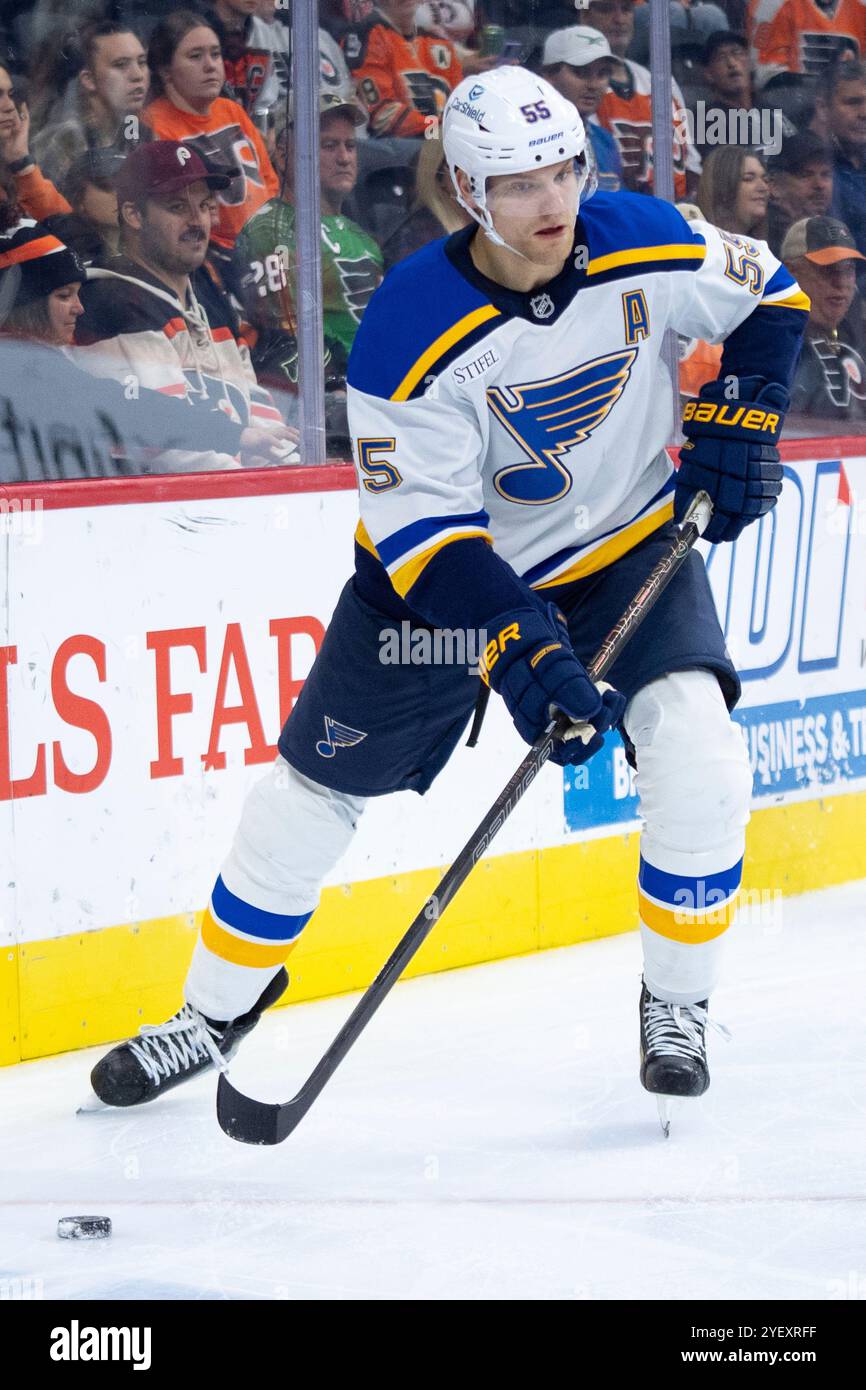 St Louis Blues' Colton Parayko in action during the NHL hockey game ...