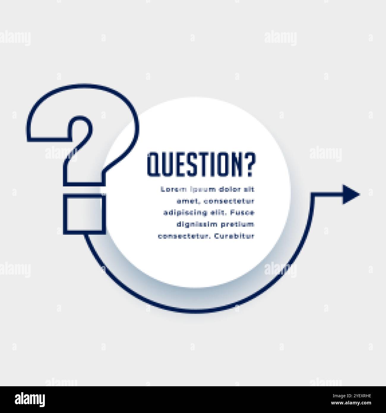 line style question mark background with pointing arrow Stock Vector ...