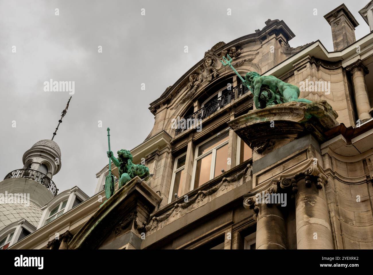 Neptune with his oar and Poseidon with his trident sculpture on ...