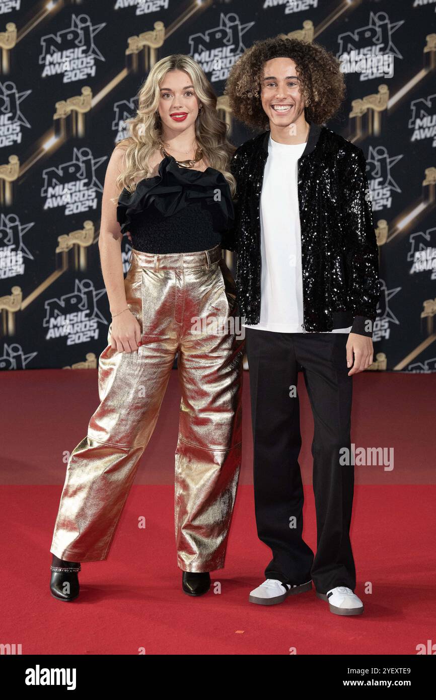 Cannes, France. 08th Oct, 2024. Emma Daumas and Masseo of french TV ...