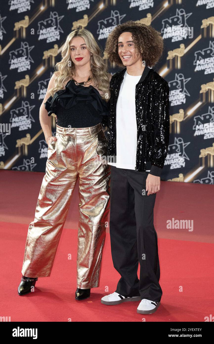 Cannes, France. 08th Oct, 2024. Emma Daumas and Masseo of french TV ...
