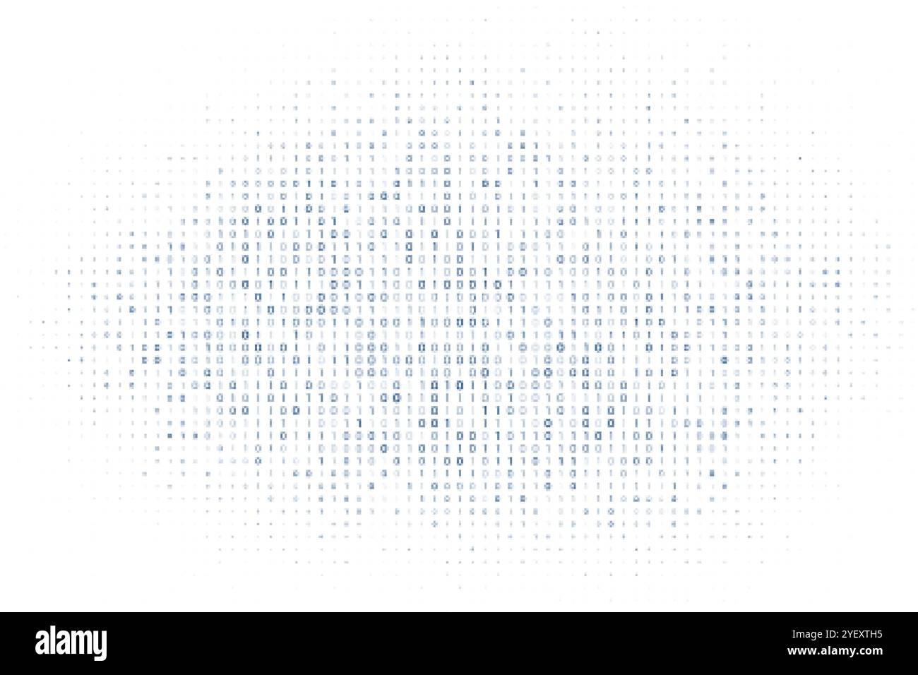 white digital matrix of binary code numbers background Stock Vector Image & Art - Alamy