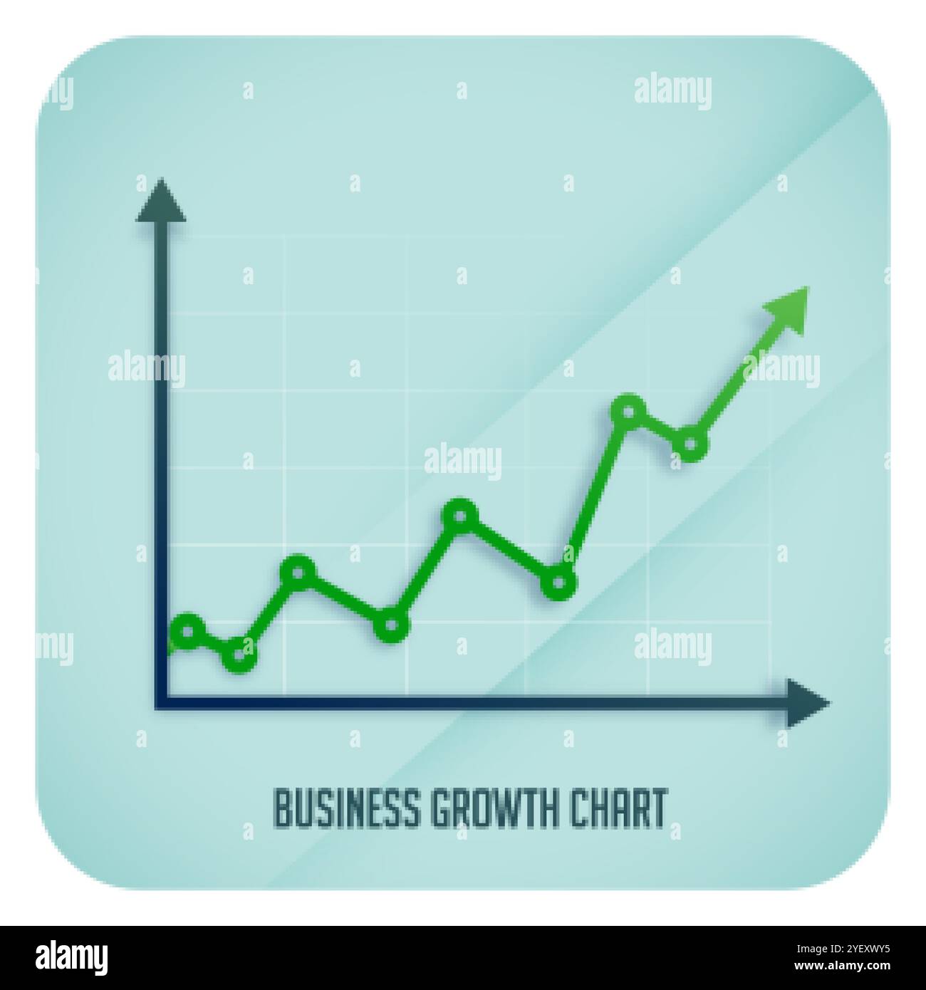 business growth arrow chart showing upward trend Stock Vector Image ...