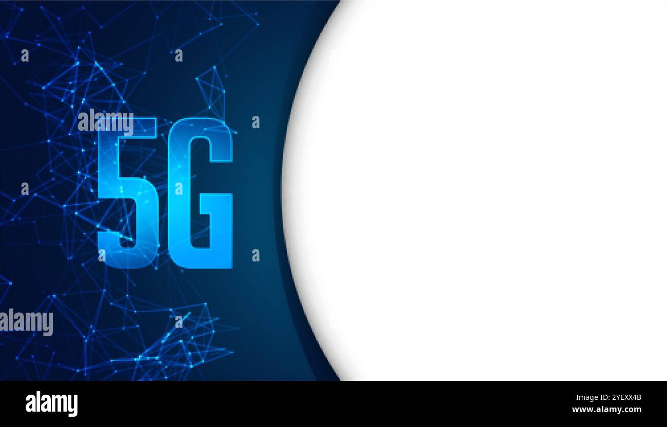 5g fifth generation mobile technology concept background design Stock Vector Image & Art - Alamy