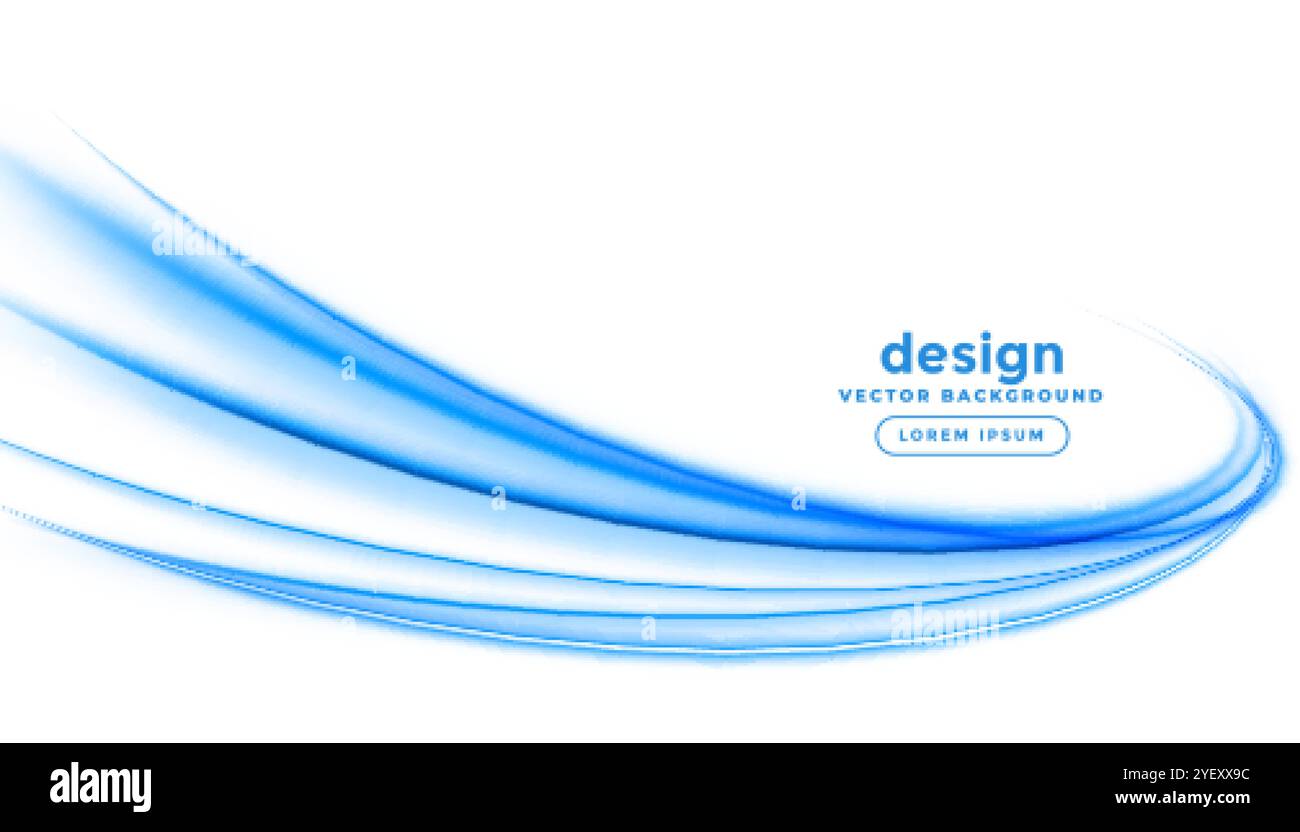 abstract blue line streak wave background design Stock Vector Image ...