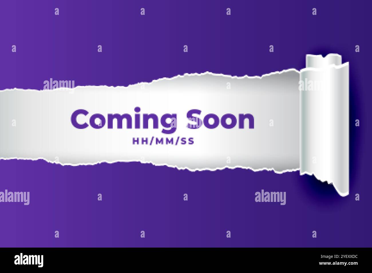 abstract coming soon background in torn paper style Stock Vector Image ...