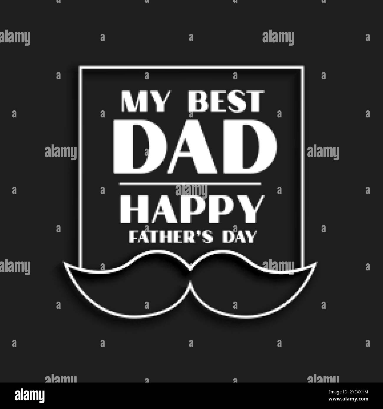 happy fathers day best dad card design Stock Vector Image & Art - Alamy
