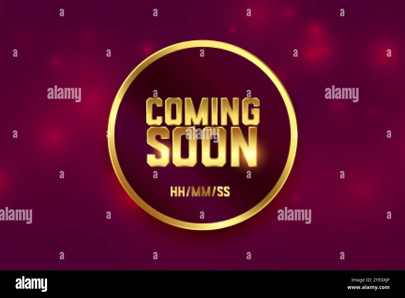 coming soon golden premium style background design Stock Vector Image ...