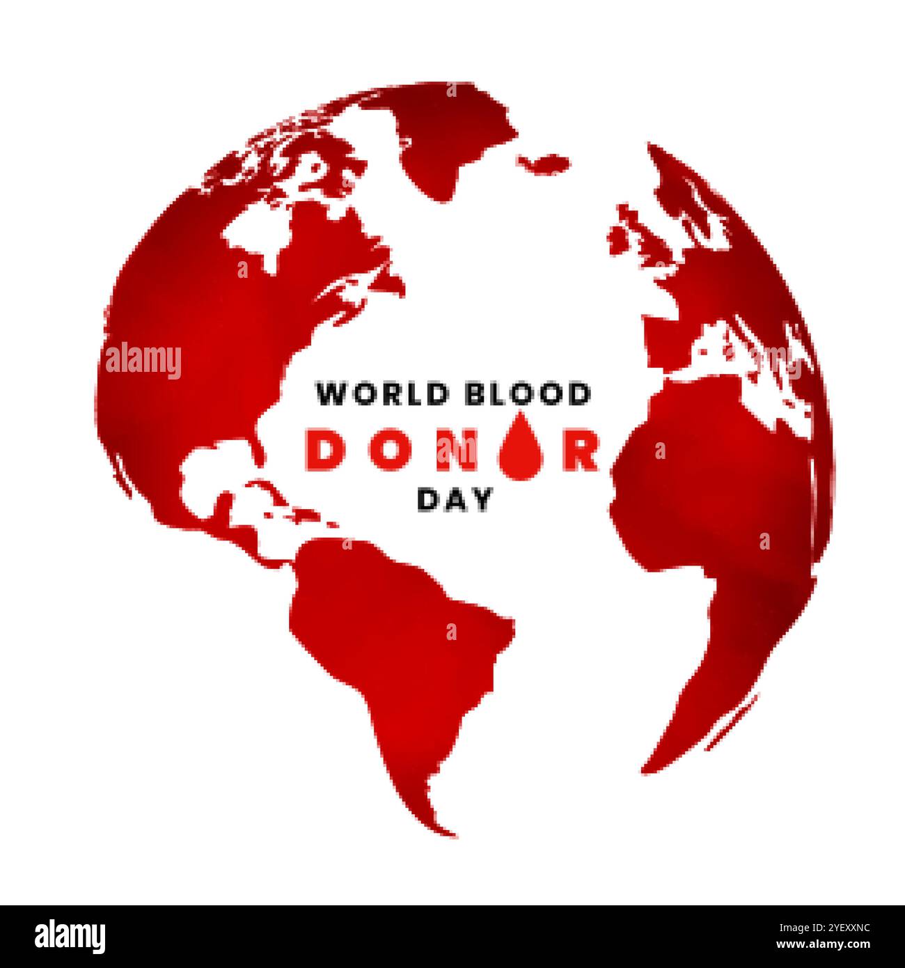 world blood donor day background with earth map Stock Vector Image ...
