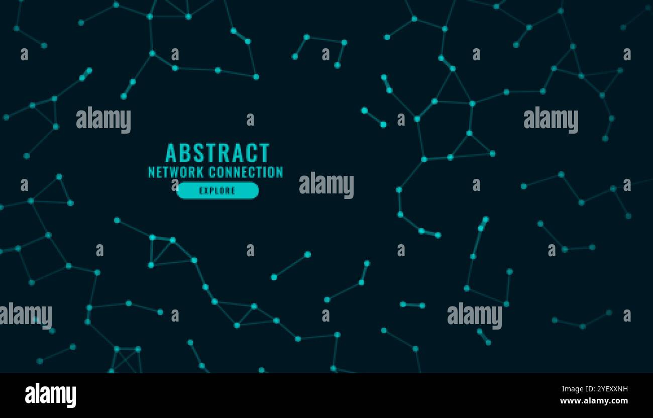 digital technology network connection low poly background Stock Vector ...