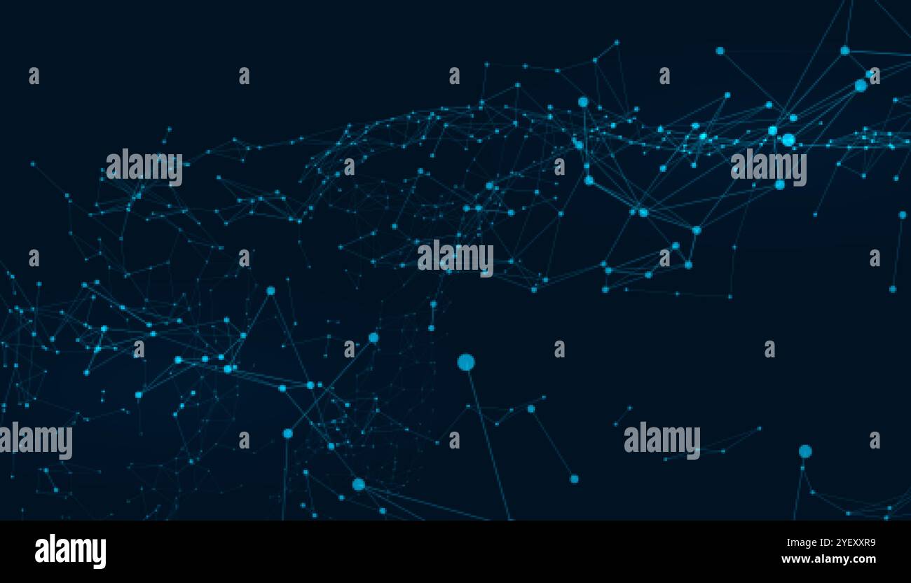 abstract low poly connection lines digital technology background Stock ...