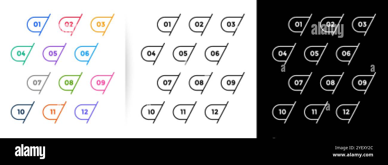 Point number numbers Stock Vector Images - Alamy
