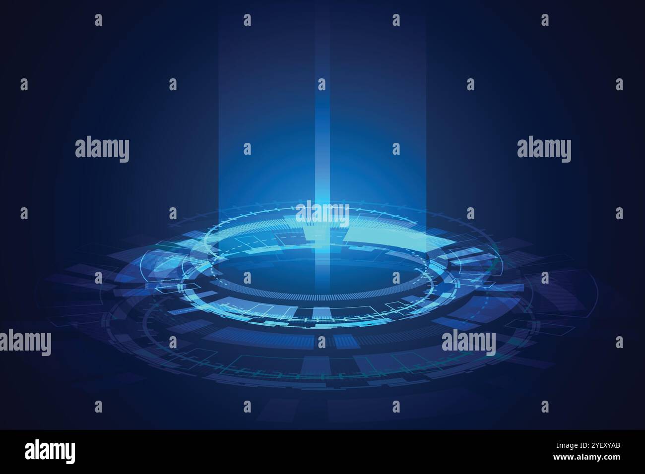 futuristic technology glowing light beam banner design Stock Vector ...