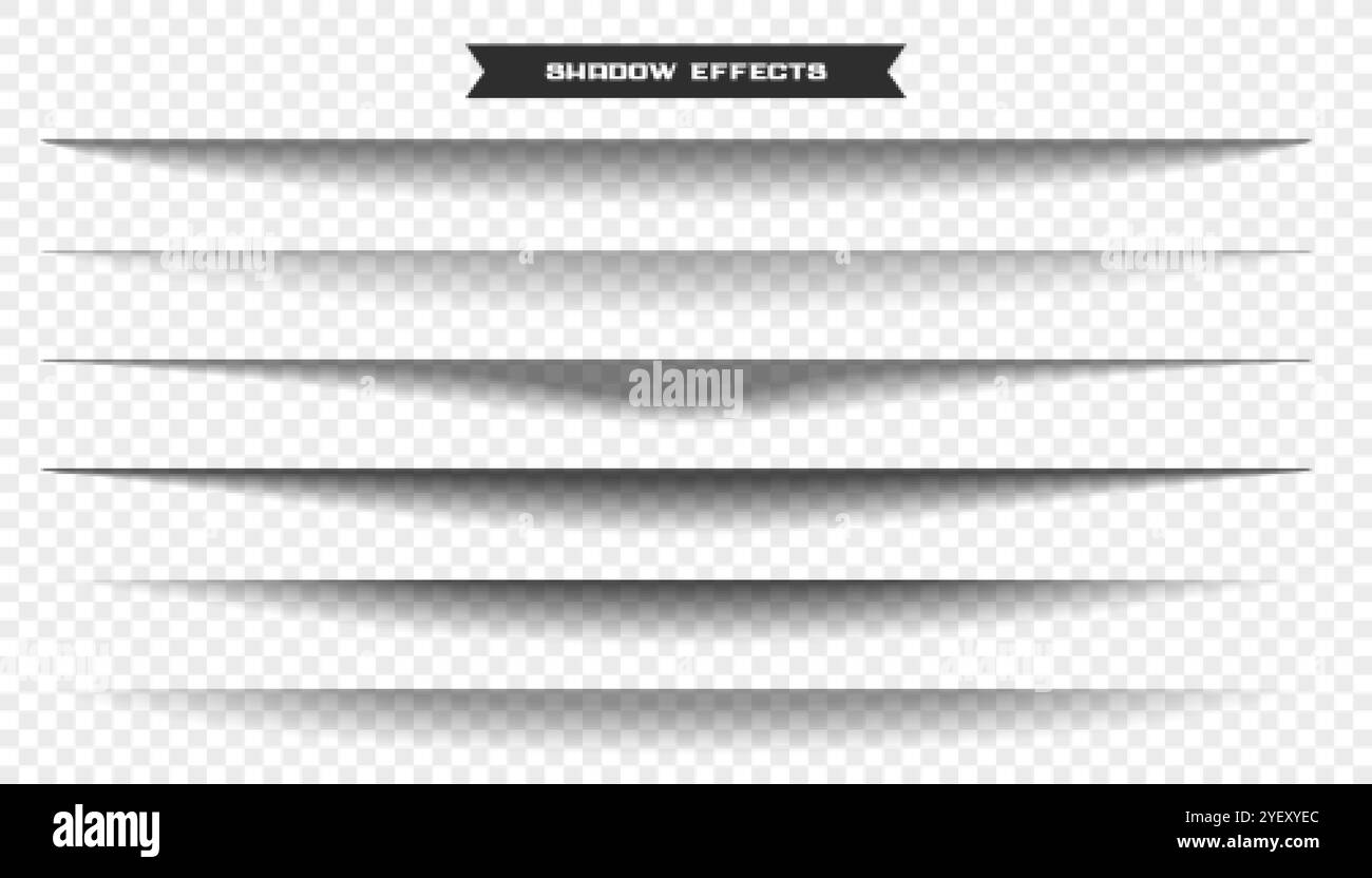 Realistic drop shadow effect Stock Vector Images - Alamy