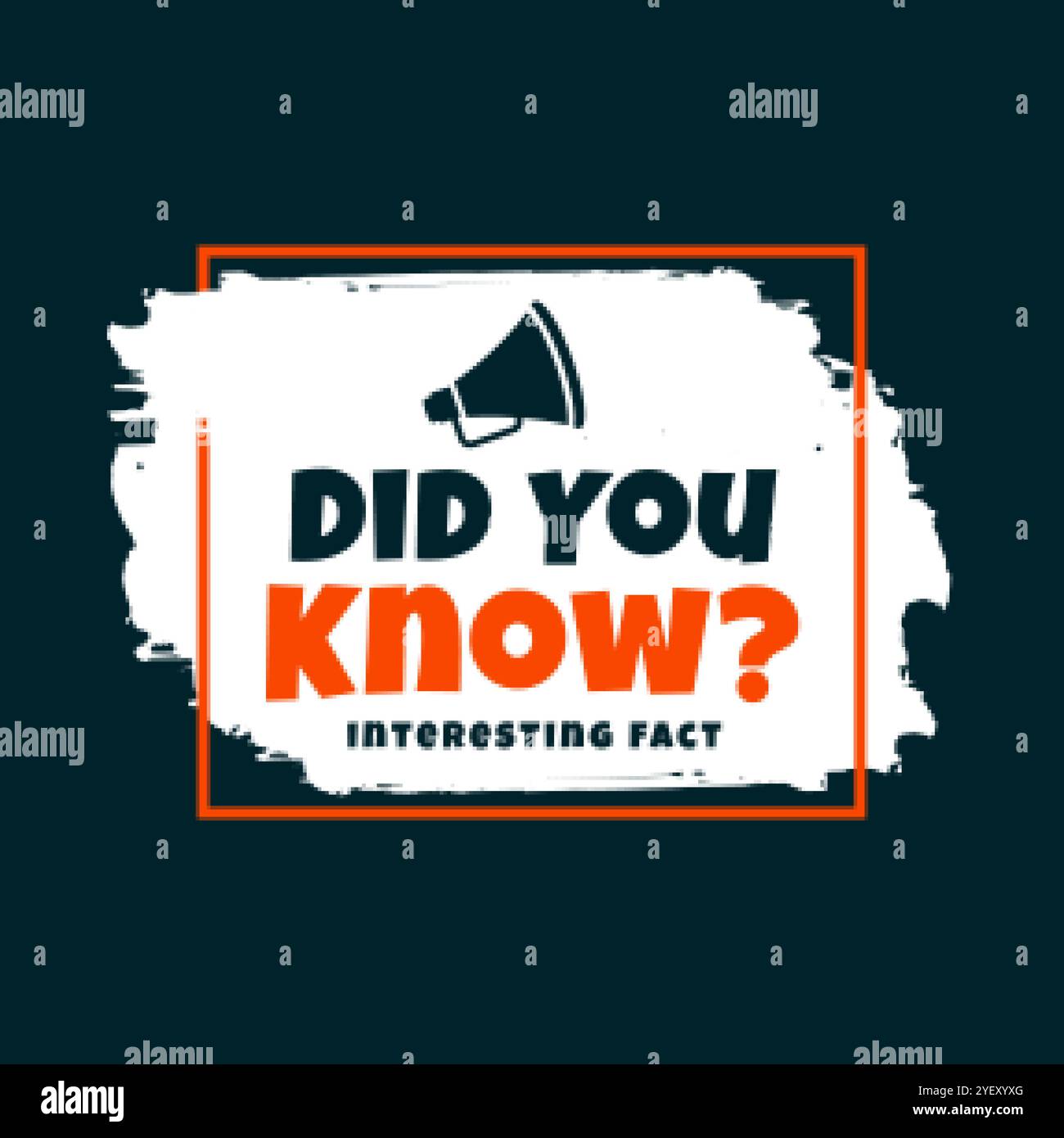 did you know interesting fact background design Stock Vector Image ...