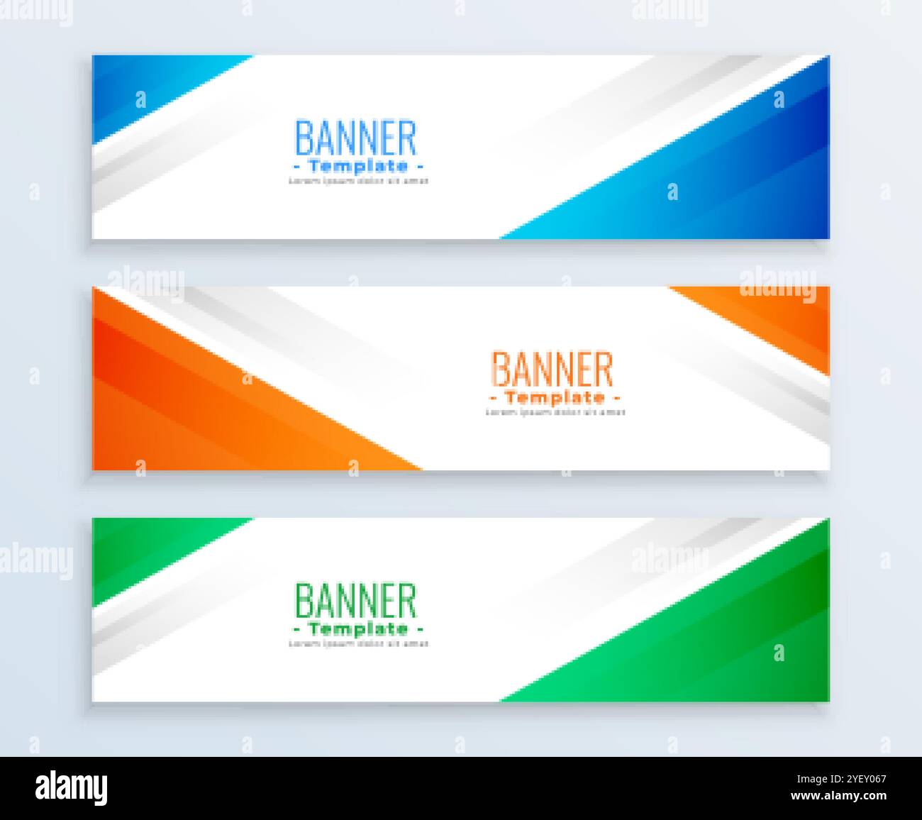 Three banners Stock Vector Images - Alamy