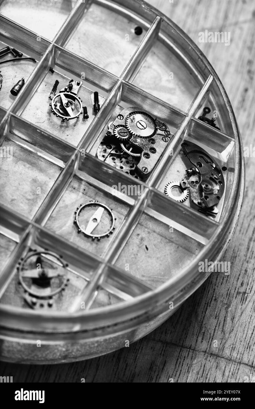 Watch parts hi-res stock photography and images - Alamy