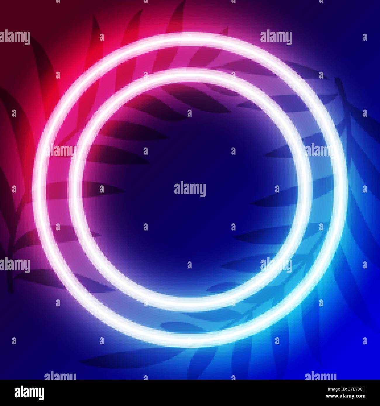 Neon line circle wall Stock Vector Images - Alamy