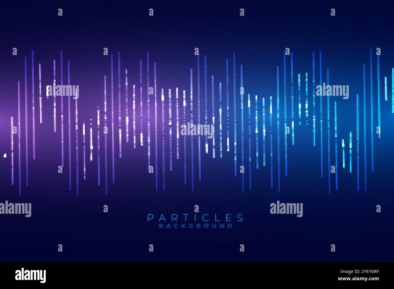 sound waveform blue technology style background design Stock Vector ...