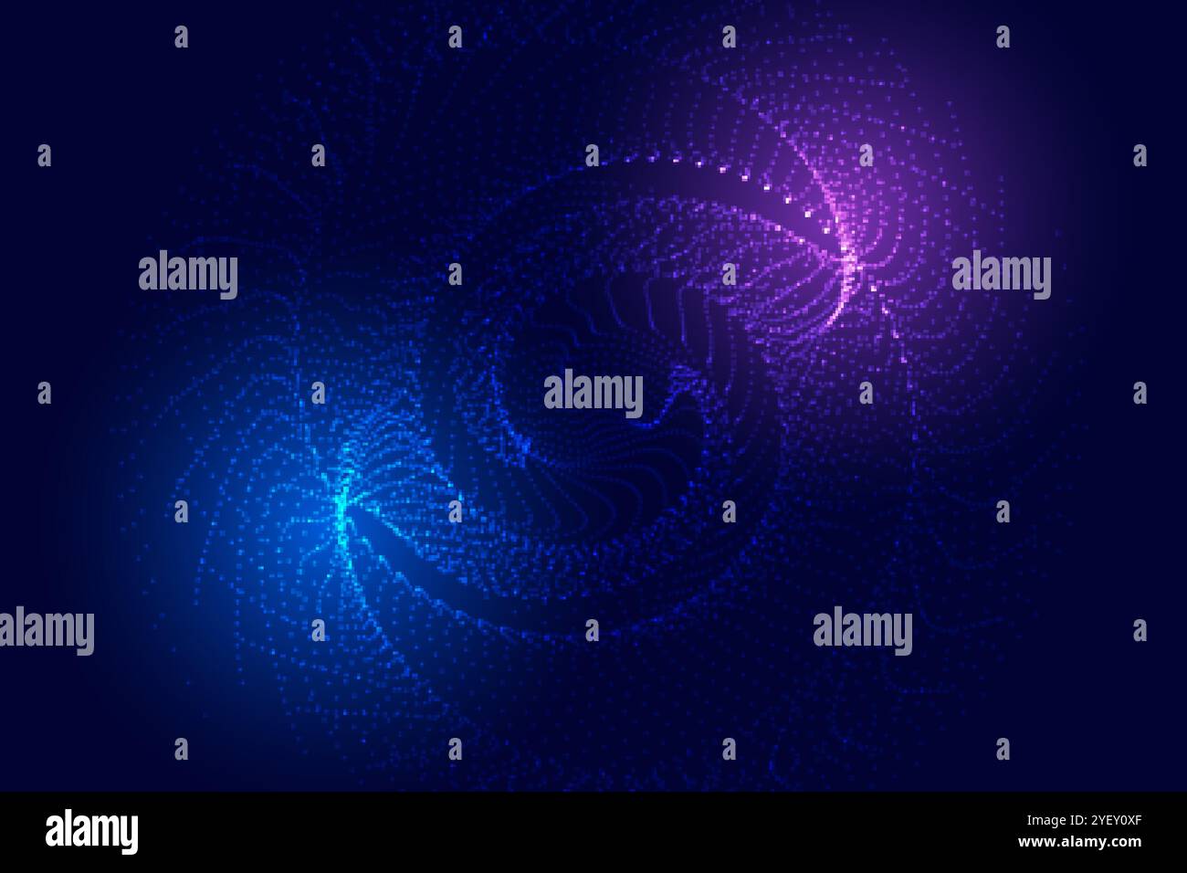 technology particles spiral background with glowing lights Stock Vector ...